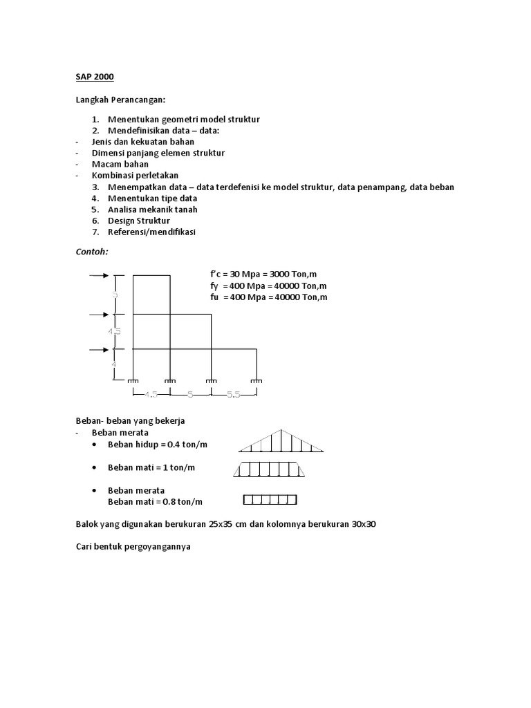 Tutorial Sap 2000 | PDF