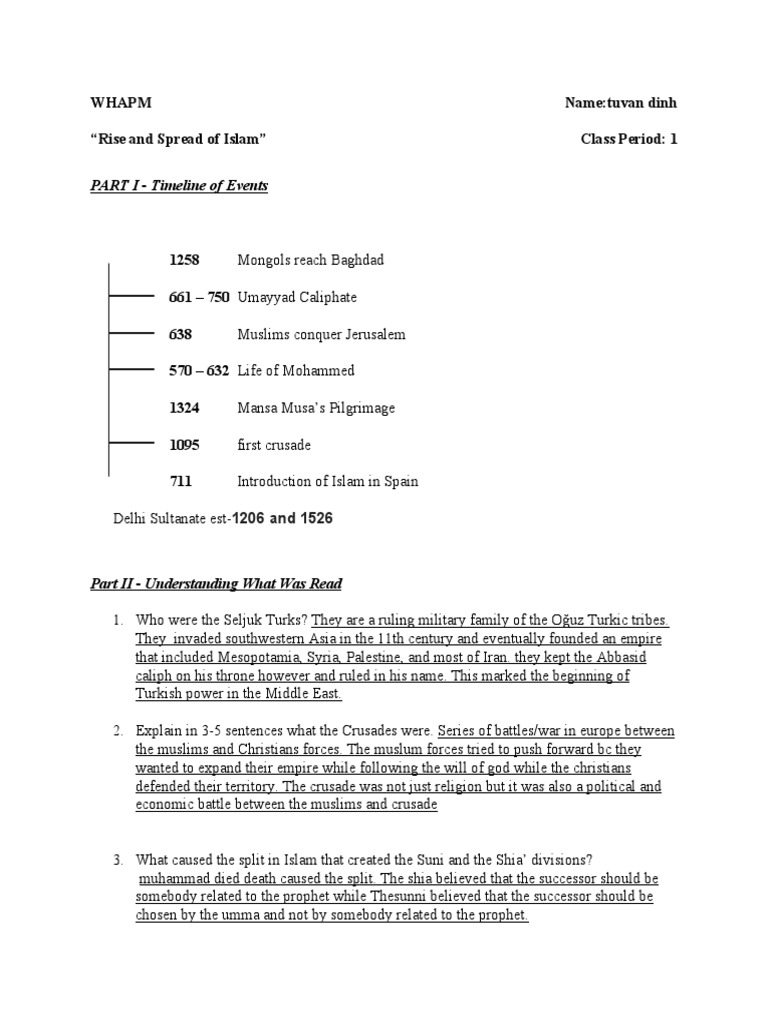 Rise & Spread of Islam | PDF | Crusades | Western Asia