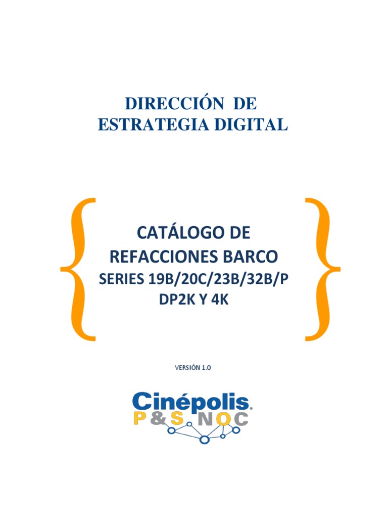 Catálogo Barco DP 2K y 4K PDF | PDF | Óptica | Equipo