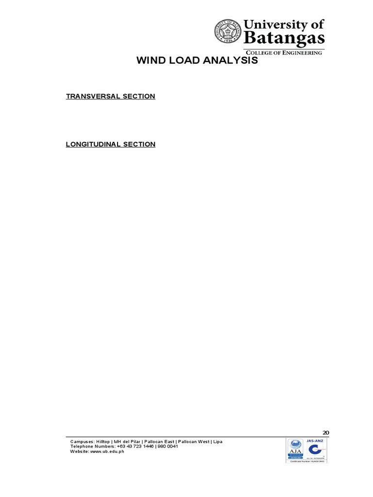 Wind Load Analysis: Transversal Section | PDF | Windward And Leeward ...
