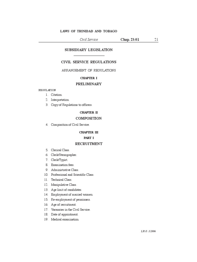 Civil Service Regulations PDF | PDF | Civil Service | Test (Assessment)