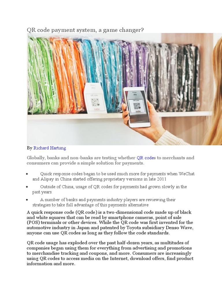 QR Code Payment System | PDF | Qr Code | Visa Inc.