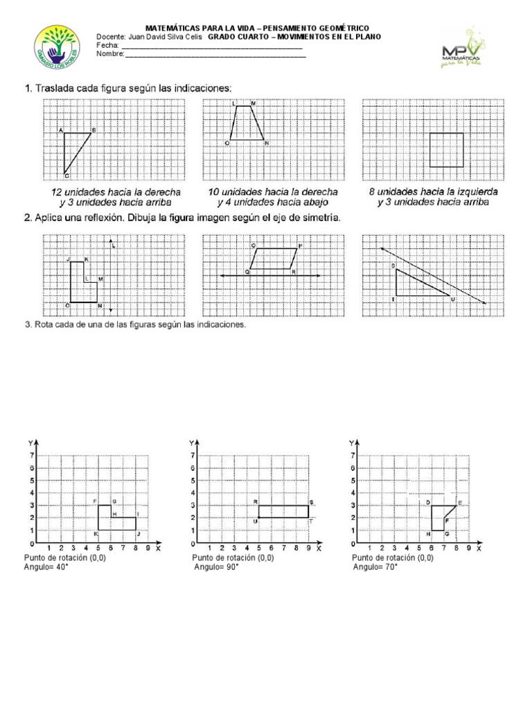 Guía Movimientos en El Plano | PDF