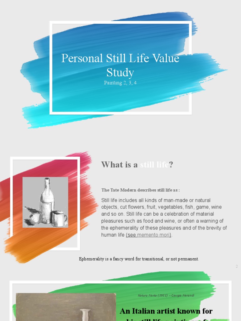 Value Still Life Portrait | PDF | Still Life | Visual Arts
