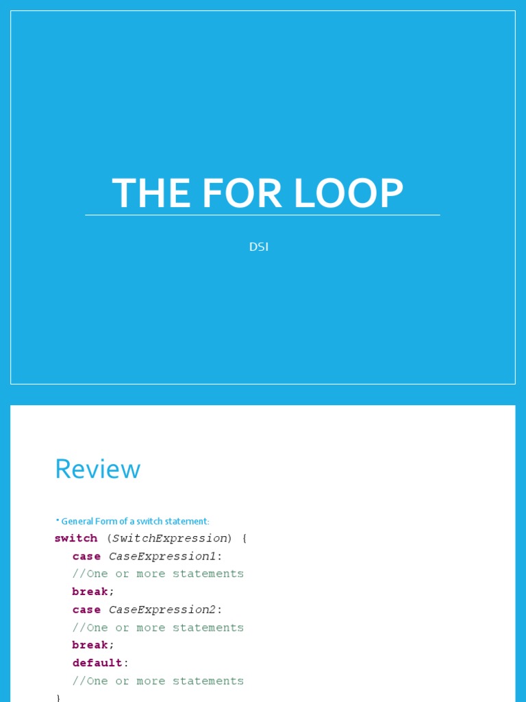 For Loops | PDF | Control Flow | Software Engineering