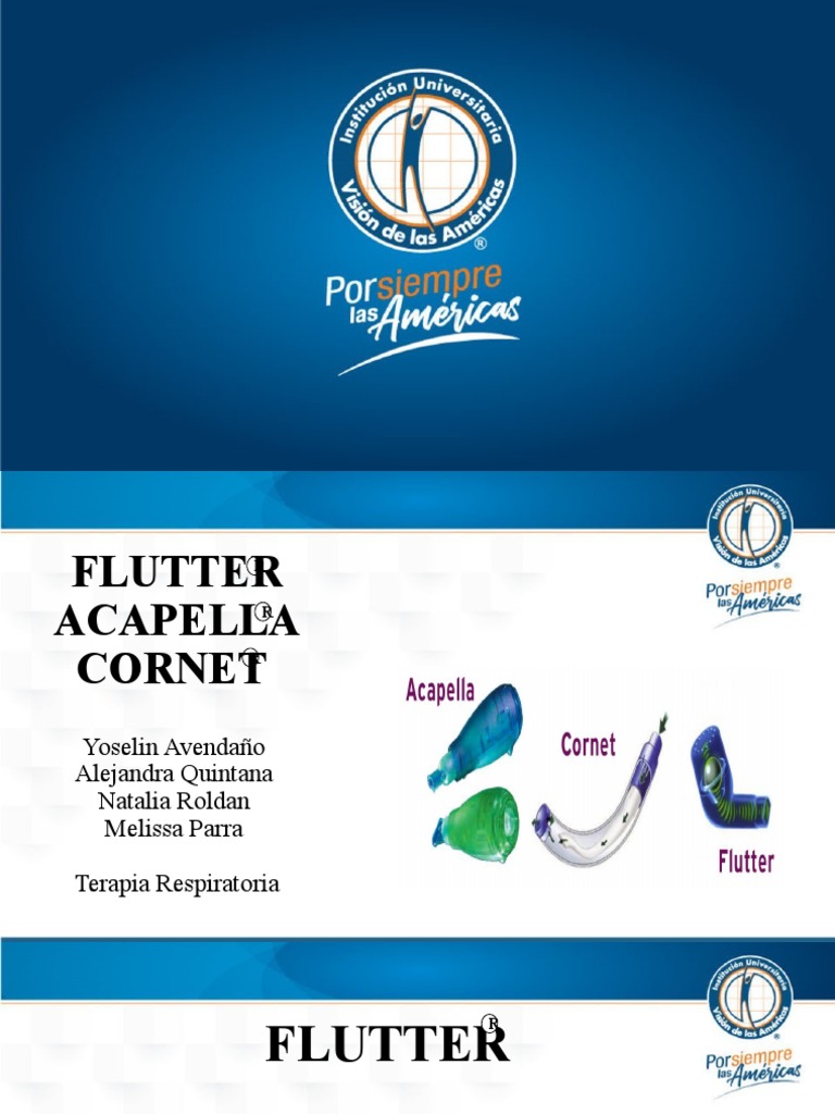 Flutter, Acapella y Cornet | PDF | Enfermedades respiratorias | Respiración