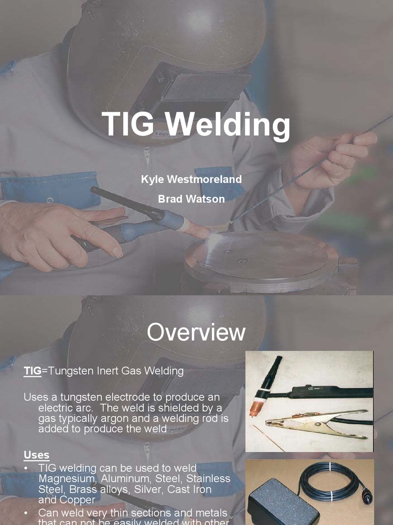Tig Welding Pdf Pdf Welding Construction