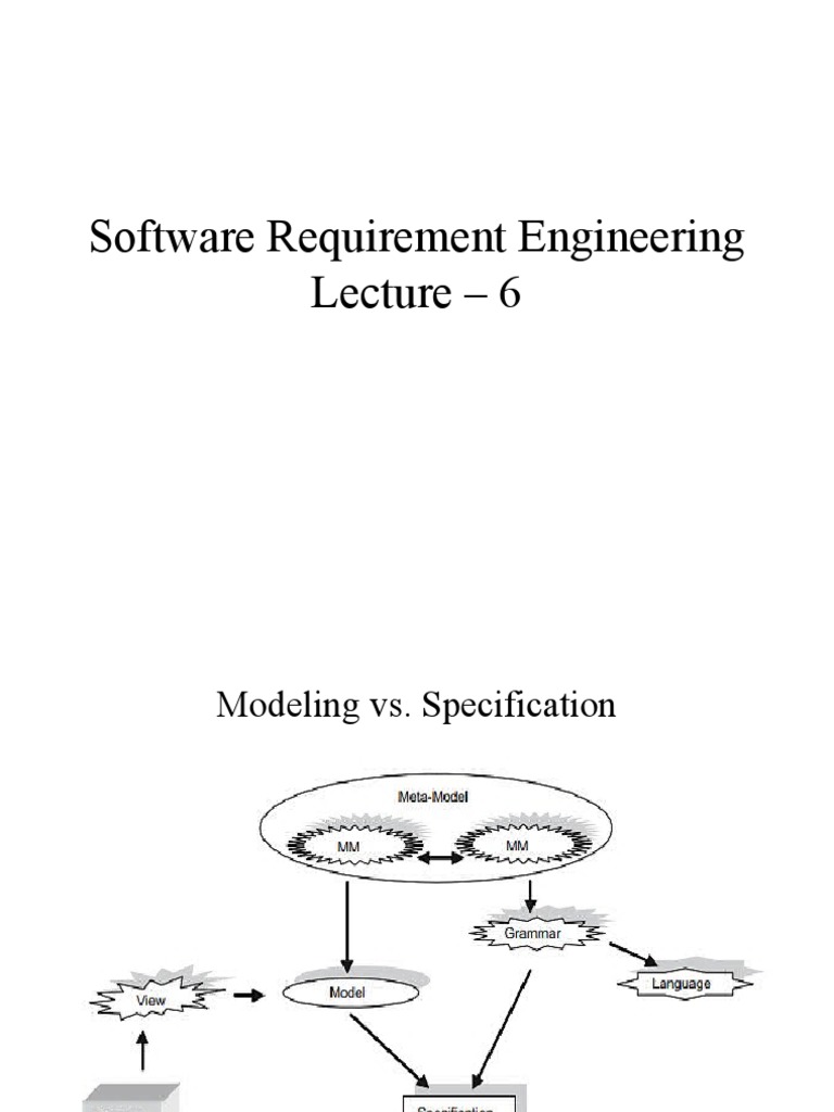 Software Requirement Engineering Lecture - 6 | PDF | Conceptual Model | Systems Science
