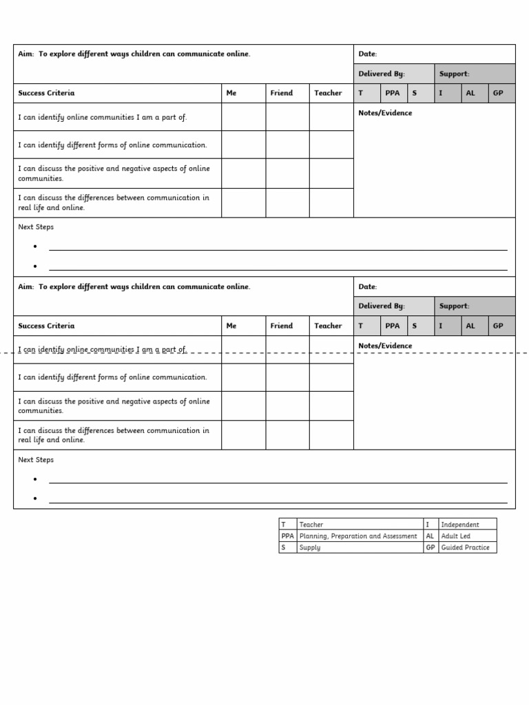 Marking Grids Online Communication | PDF