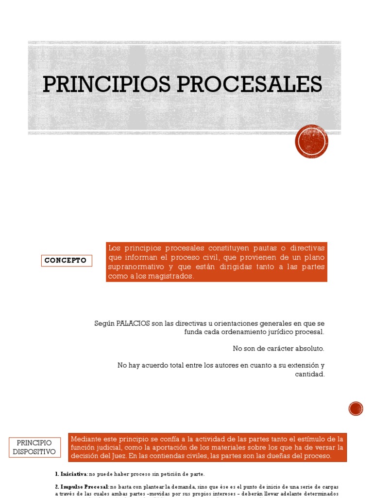Principios Procesales | PDF | Ley procesal | Evidencia (ley)