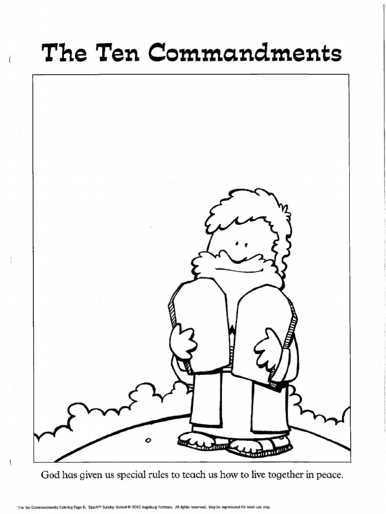 Sunday School Lesson 10 Commandments 10.18.20 | PDF