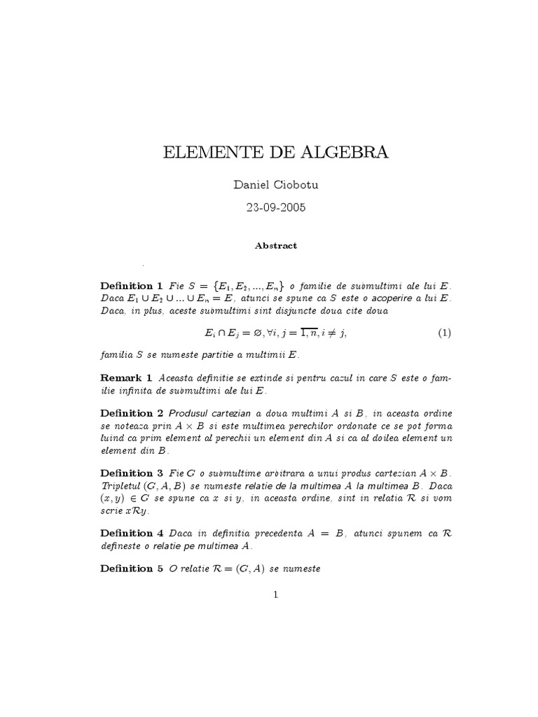Algebra Abstracta | PDF