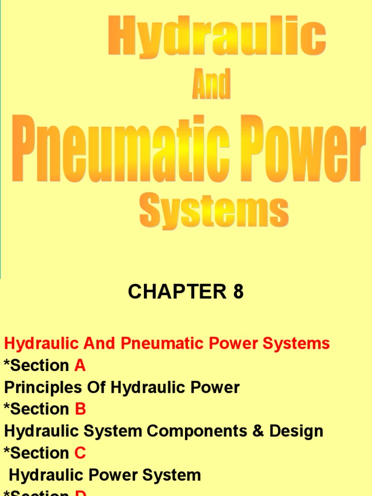 Hydraulic and Pneumatic Power System | PDF | Valve | Pump