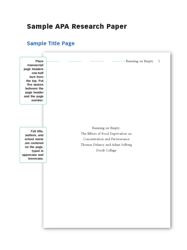 apa style sample paper | Attention | Motivation