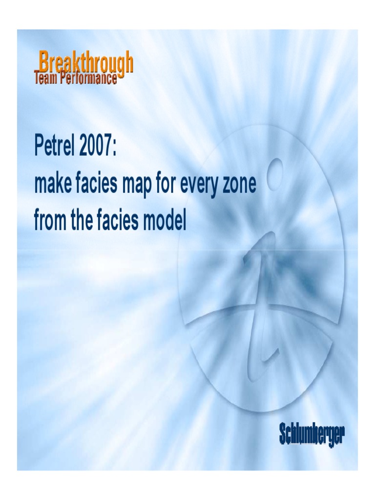 Make Facies Map For Every Zone From The Facies Model | PDF