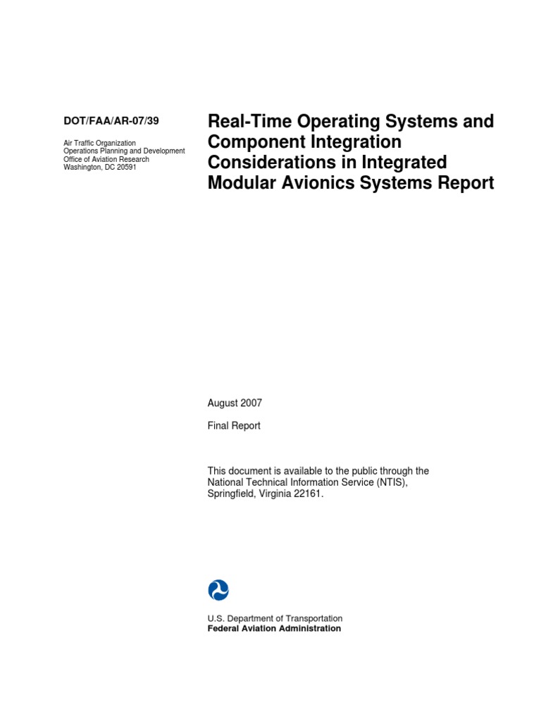 Real-Time Operating Systems and Component Integration Considerations in ...