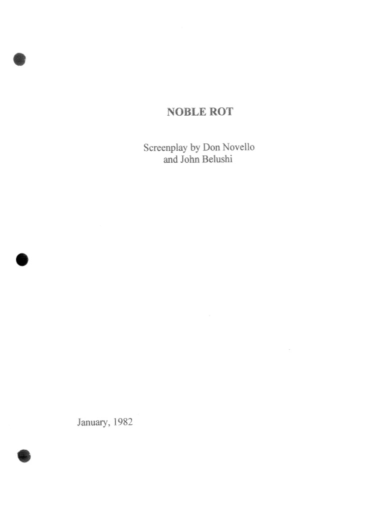 Noble Rot by John Belushi and Don Novello 1-2 PDF | PDF