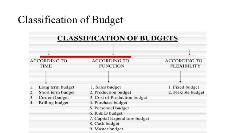 Classification of Budget | PDF