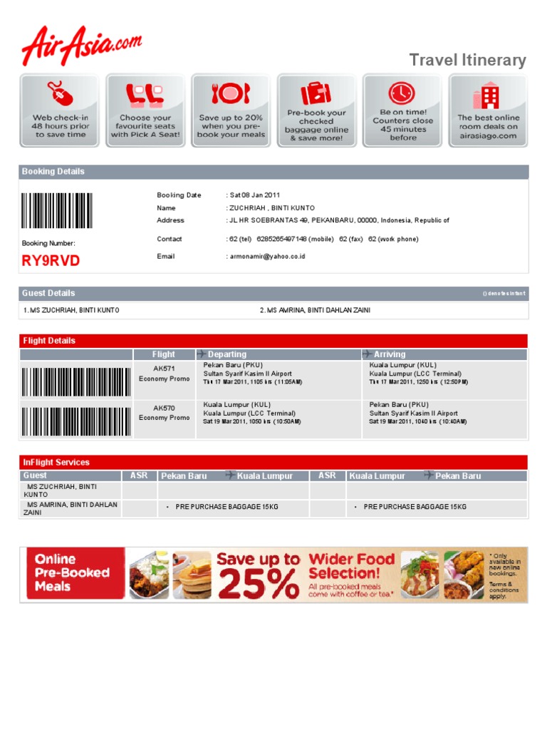 RY9RVD | PDF | Baggage | Identity Document