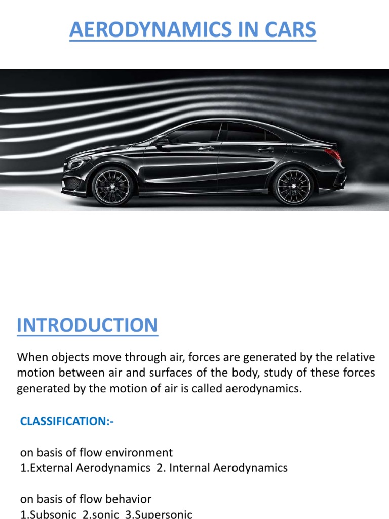 Aerodynamics in Cars | PDF | Drag (Physics) | Lift (Force)