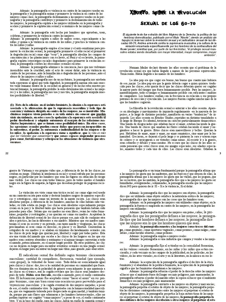 Andrea Dworkin para Imprimir PDF | PDF | Violación | Mujer