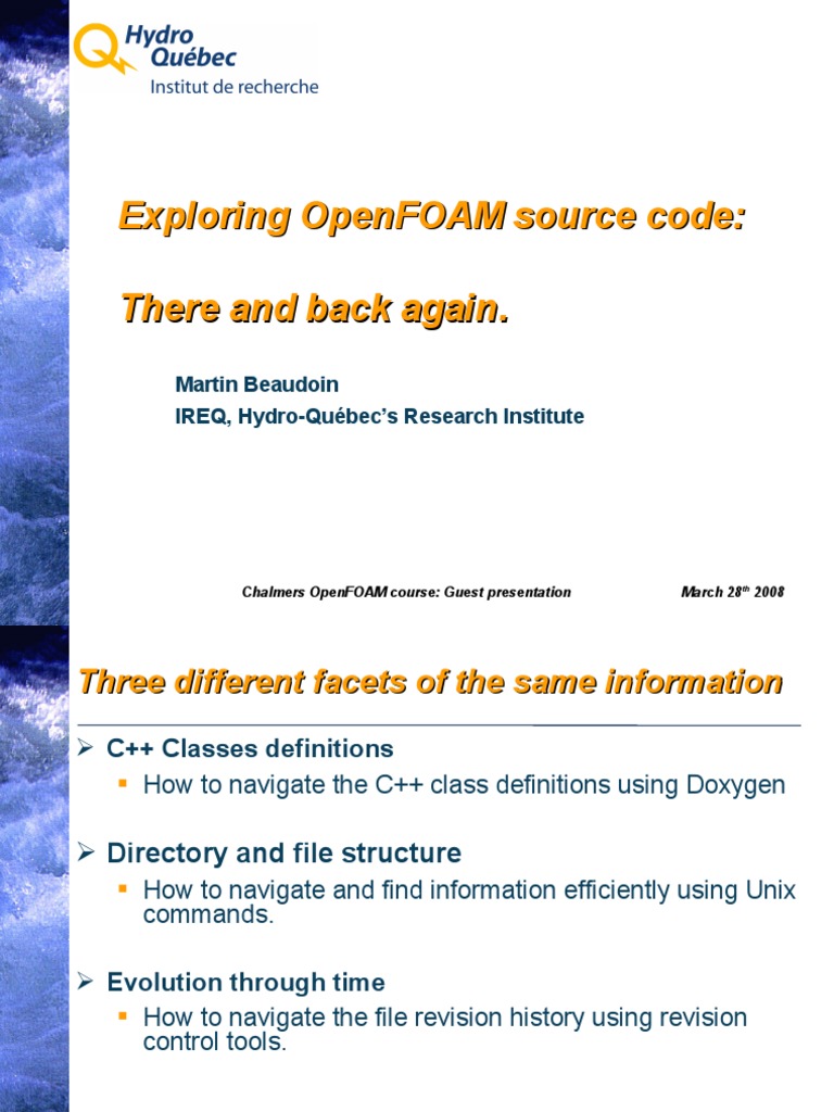 OpenFOAM Course: Navigating Doxygen Documentation | PDF | Library ...