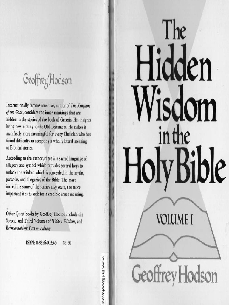 Geoffrey Hodson - The Hidden Wisdom N The Holy Bible Vol I PDF | PDF