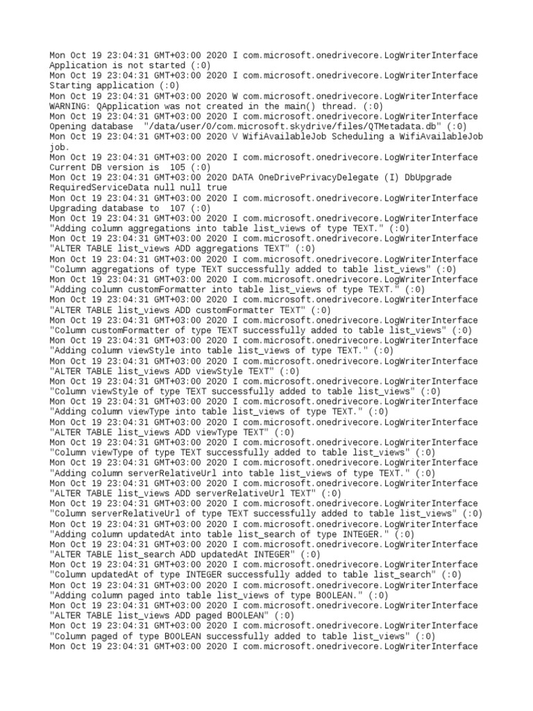 Current Log | PDF | Table (Database) | Integer (Computer Science)