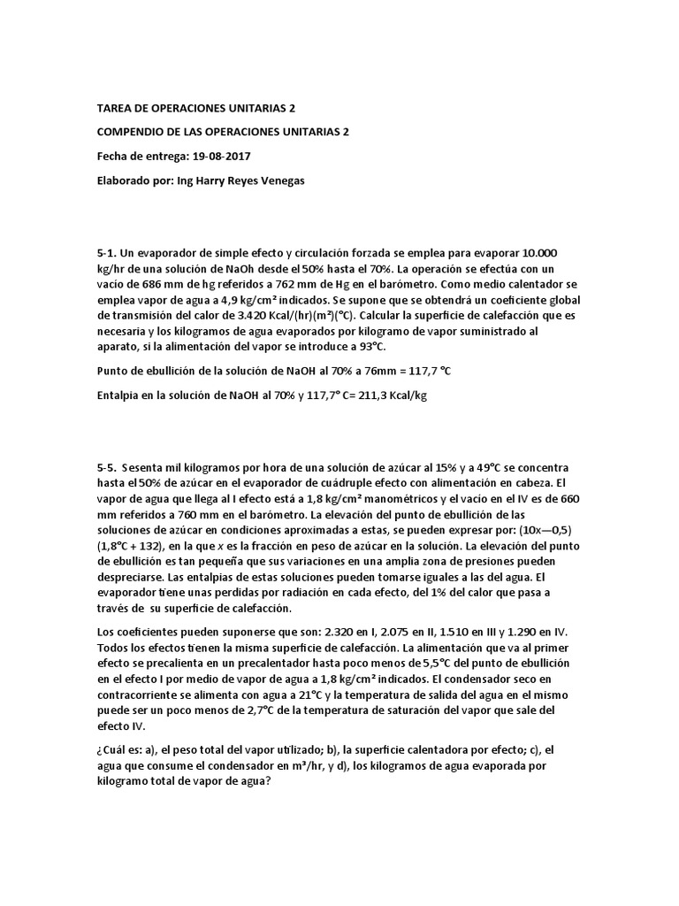 ACP Tarea Ejericios BME | PDF | Humedad | Destilación