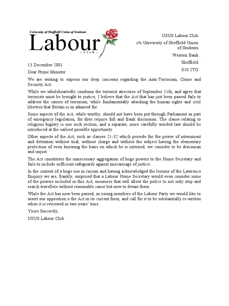 Terror Letter | PDF