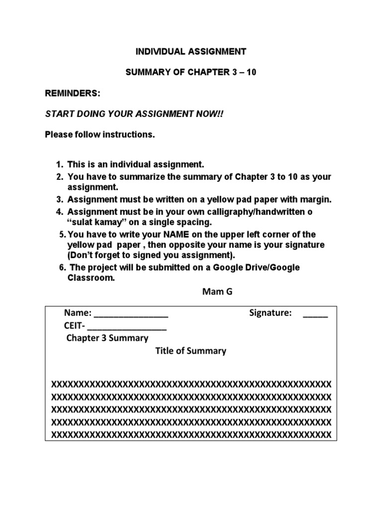 Assignment Reminders | PDF