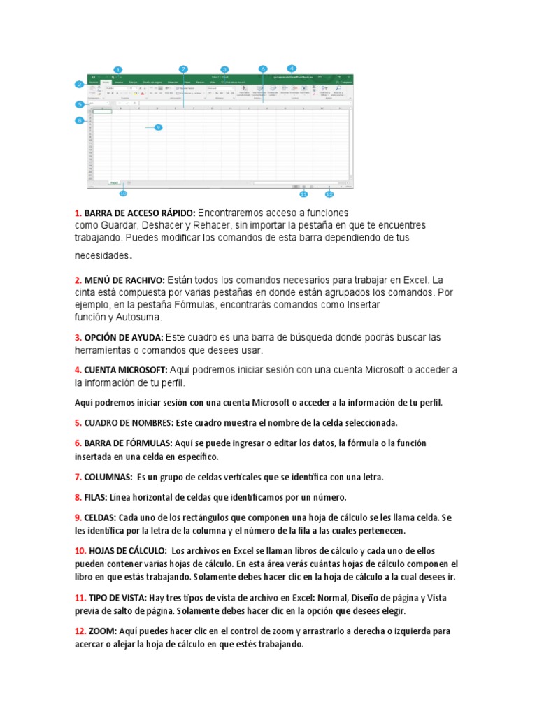 Interfaz de Excel | PDF | Informática