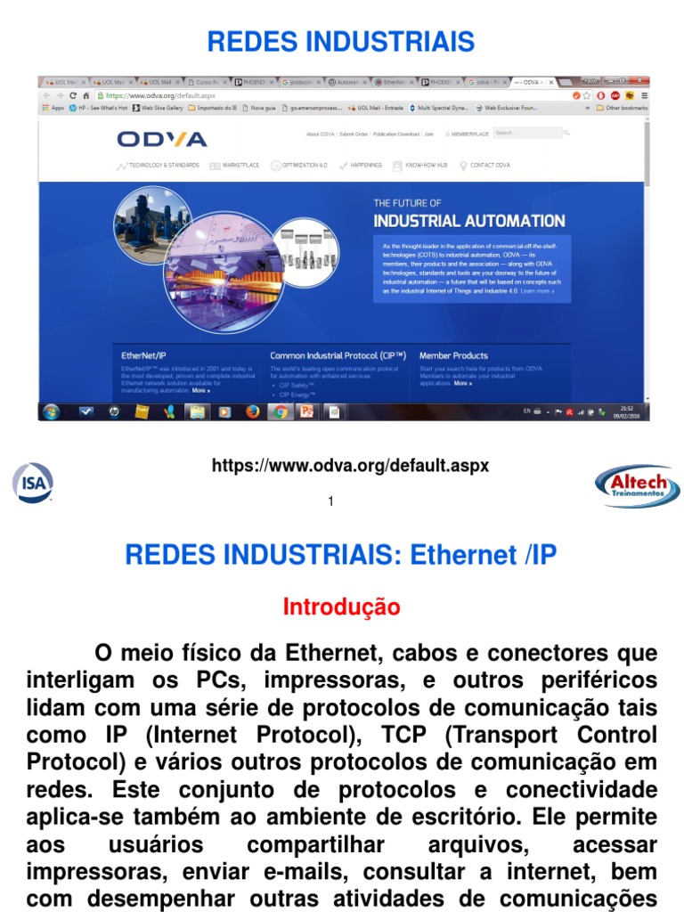 Redes Ethernet IP | PDF | Ethernet | Rede de computadores