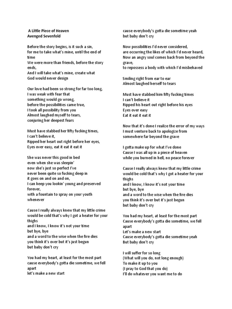 Lirik Lagu English | PDF