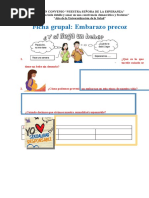 Ficha de Trabajo 3 EDA 4 DPCC | PDF | El embarazo | Adolescencia