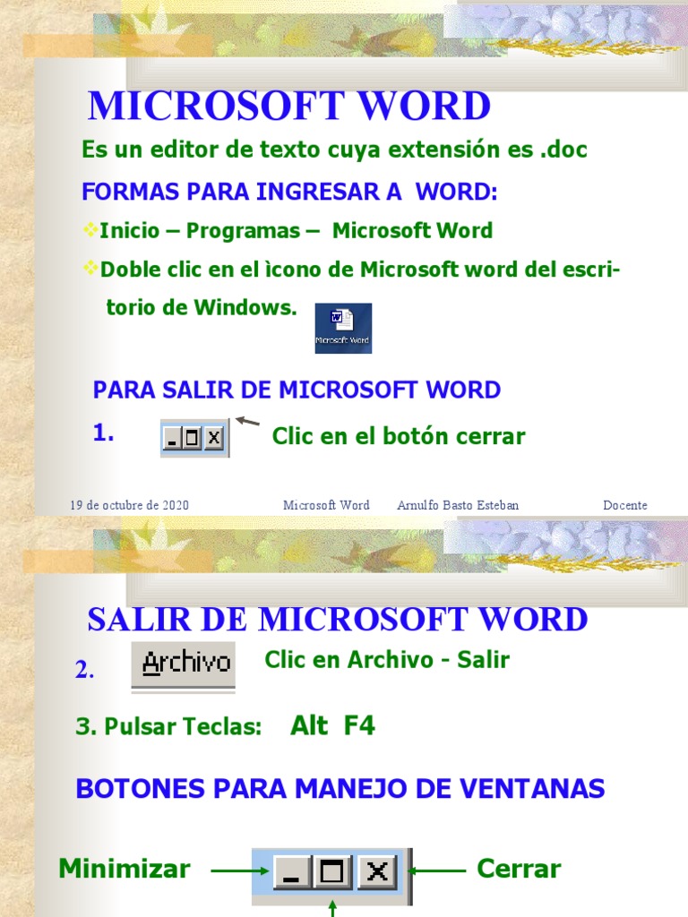 Guía Básica de Microsoft Word 2020 | PDF | Ventana (informática ...