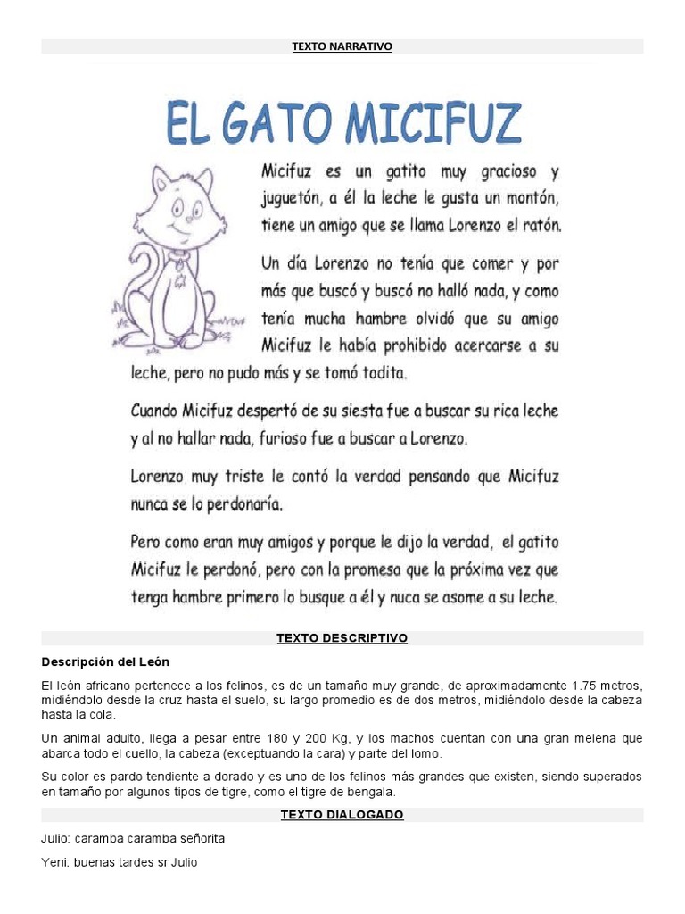 Cuento y texto descriptivo para niños | PDF | Propiedades del agua | Agua