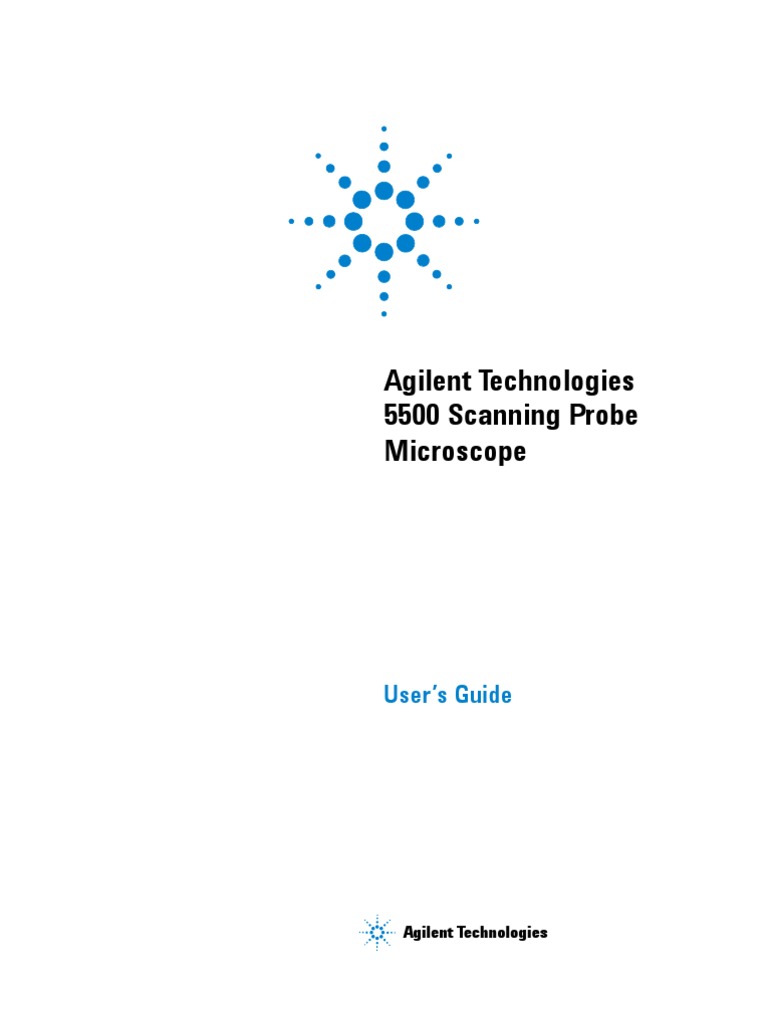 Agilent Technologies 5500 Scanning Probe Microscope: User's Guide | PDF ...