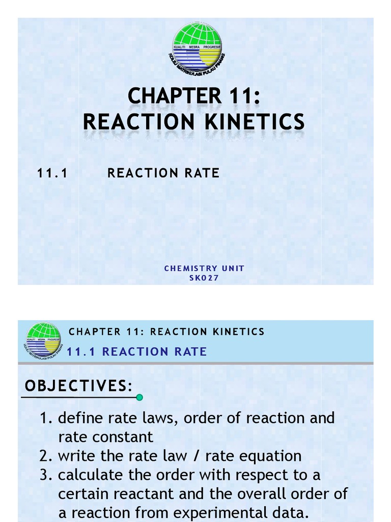 Understanding Reaction Rates in Chemistry | PDF | Reaction Rate ...