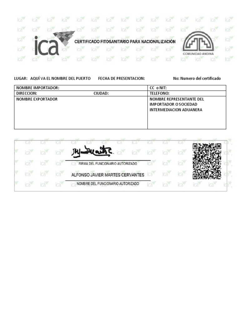 Certificado Ica PDF | PDF