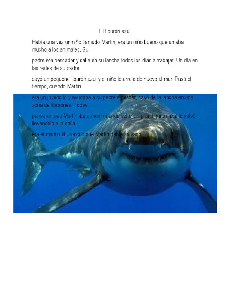 El tiburón azul y Martín | PDF