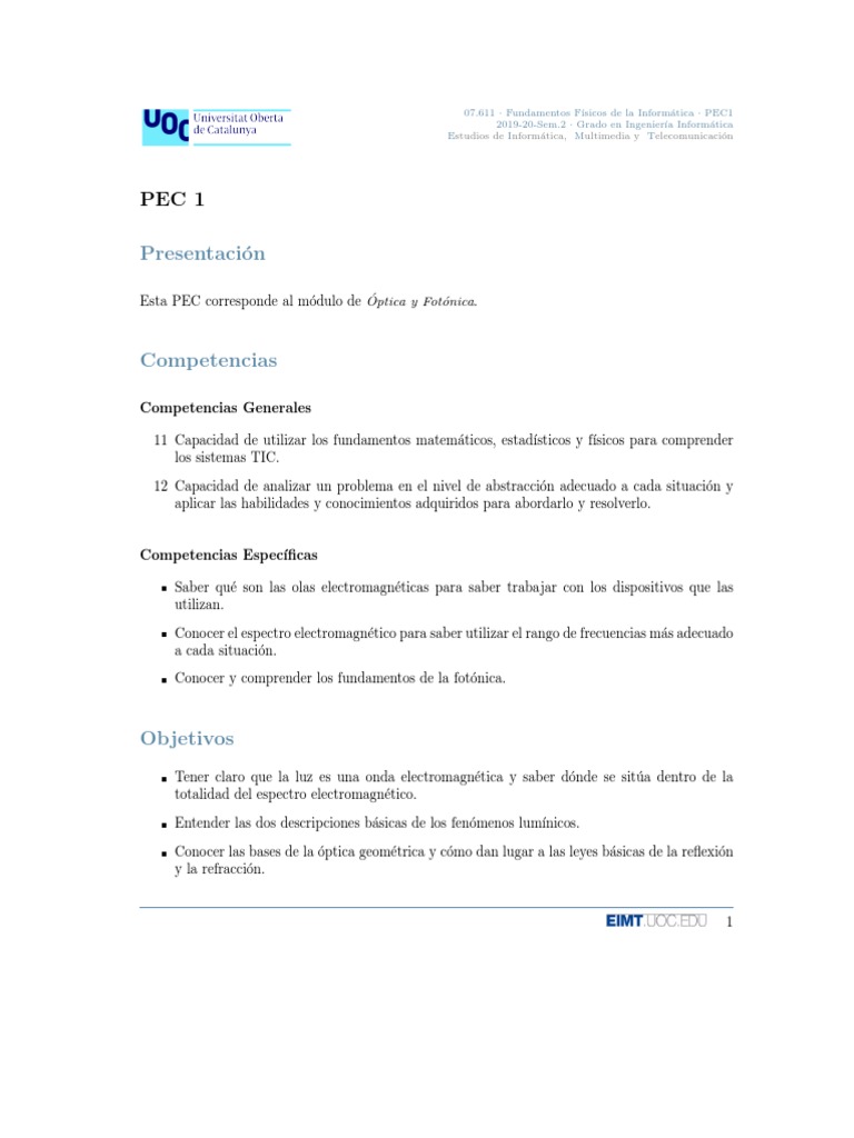 Ffi 20201 Pac1sol PDF | PDF | Ligero | Óptica