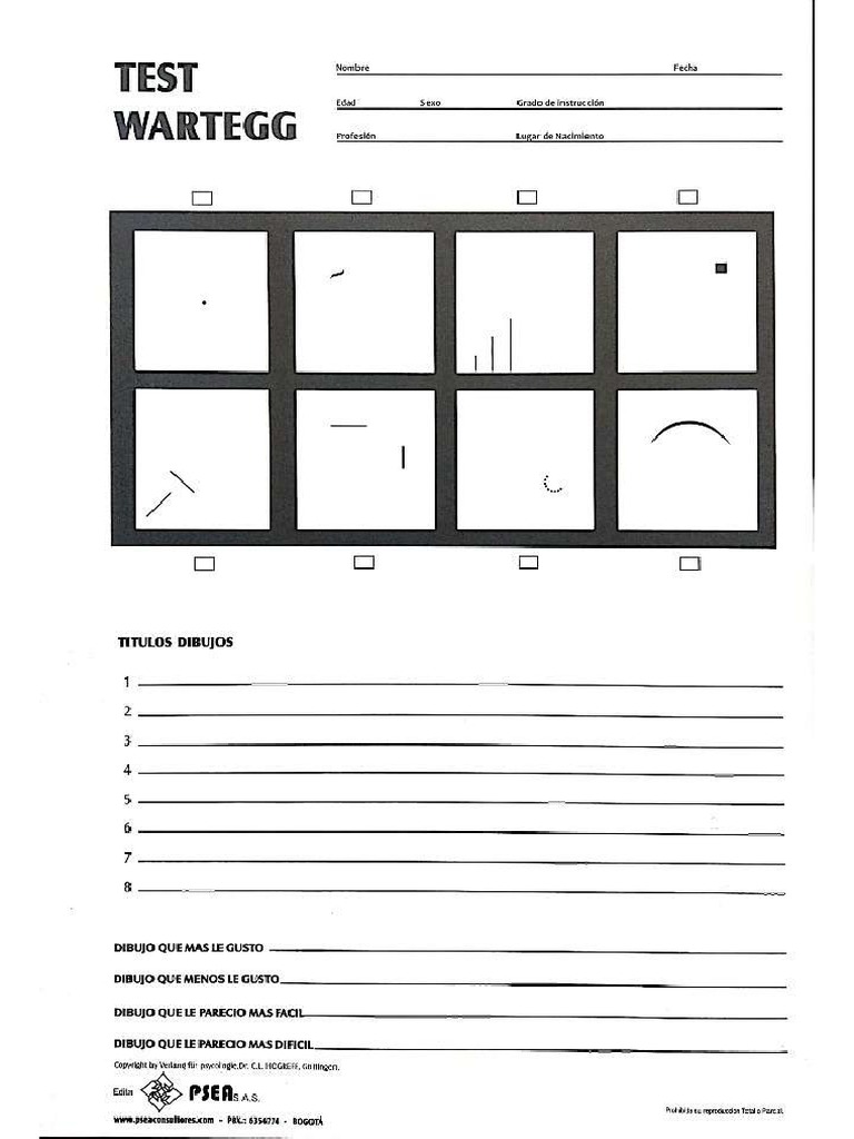 Test Wartegg 8 Campos | PDF