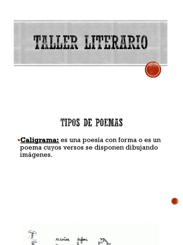 5° Básico. PPT. Caligrama y Acrostico | PDF | Poesía