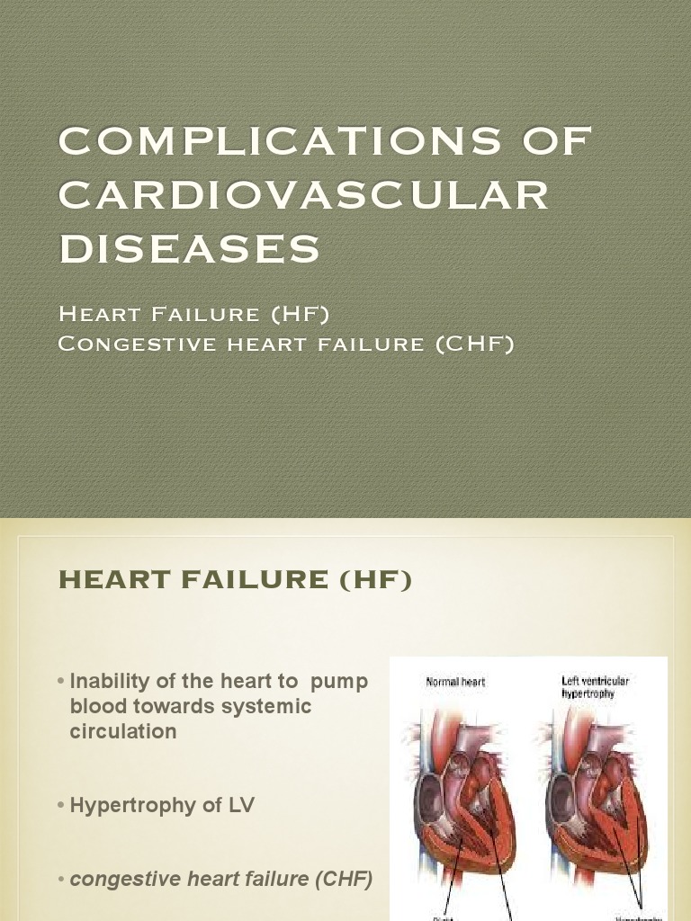 V. Complications of CVD | PDF | Heart | Diastole