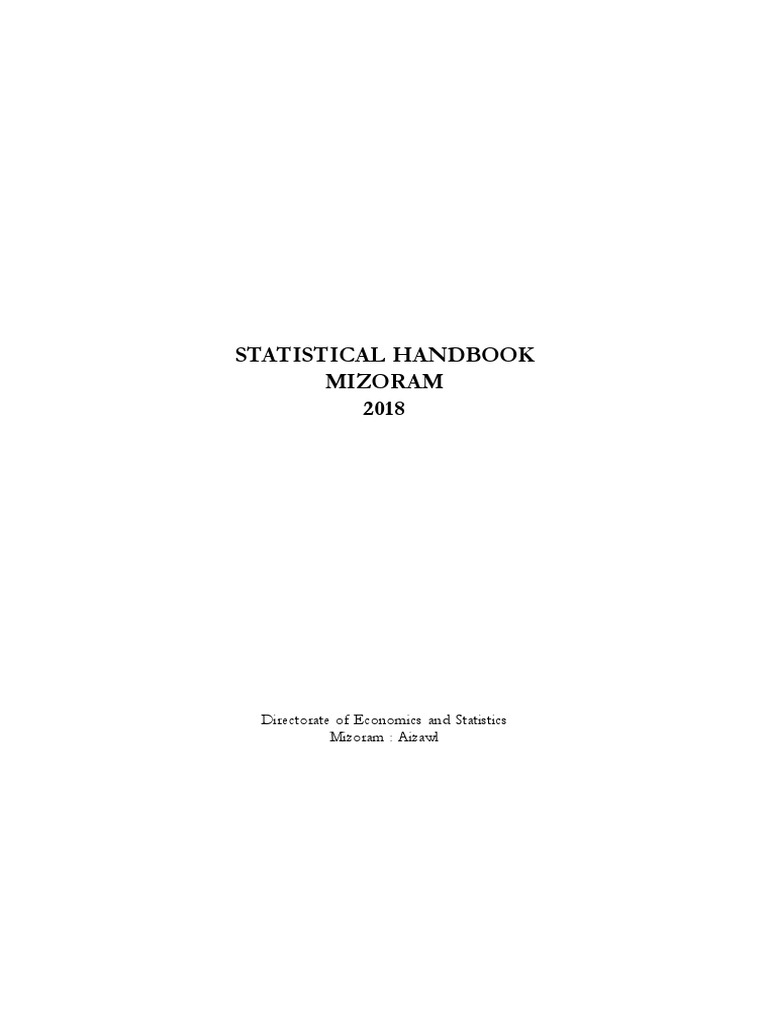 Mizoram Statistical Handbook 2018 | PDF | Consumer Price Index ...