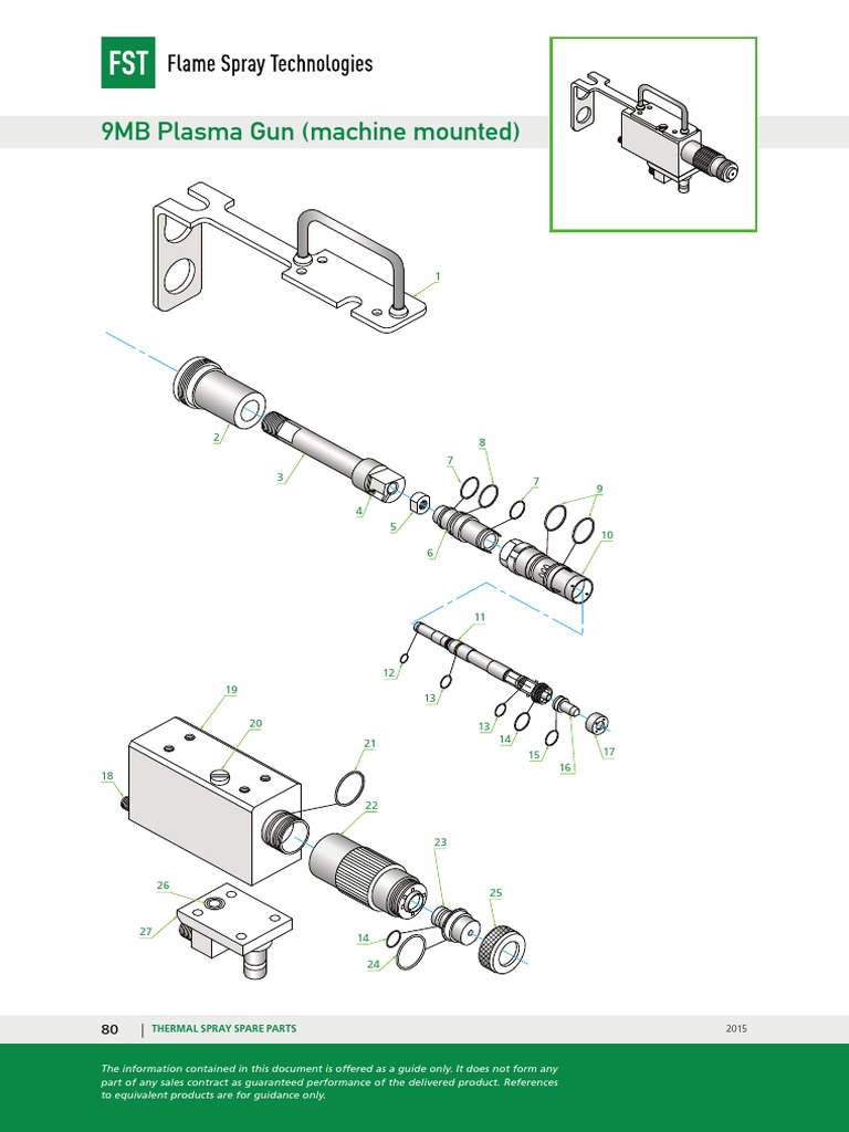 9mb Plasma Spray Gun Spare Parts PDF | PDF | Mechanical Engineering ...
