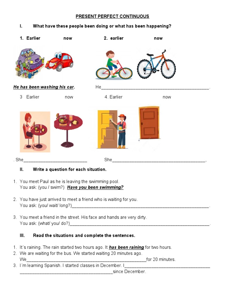 Present Perfect Continuous | PDF | Language Arts & Discipline | Foreign ...