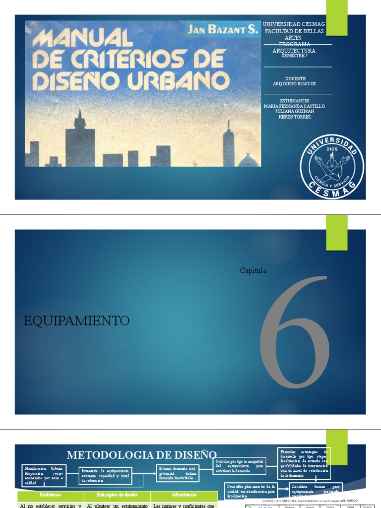 Diapositivas Manual de Criterios de Diseño Urbano - Jan Bazant S | PDF ...