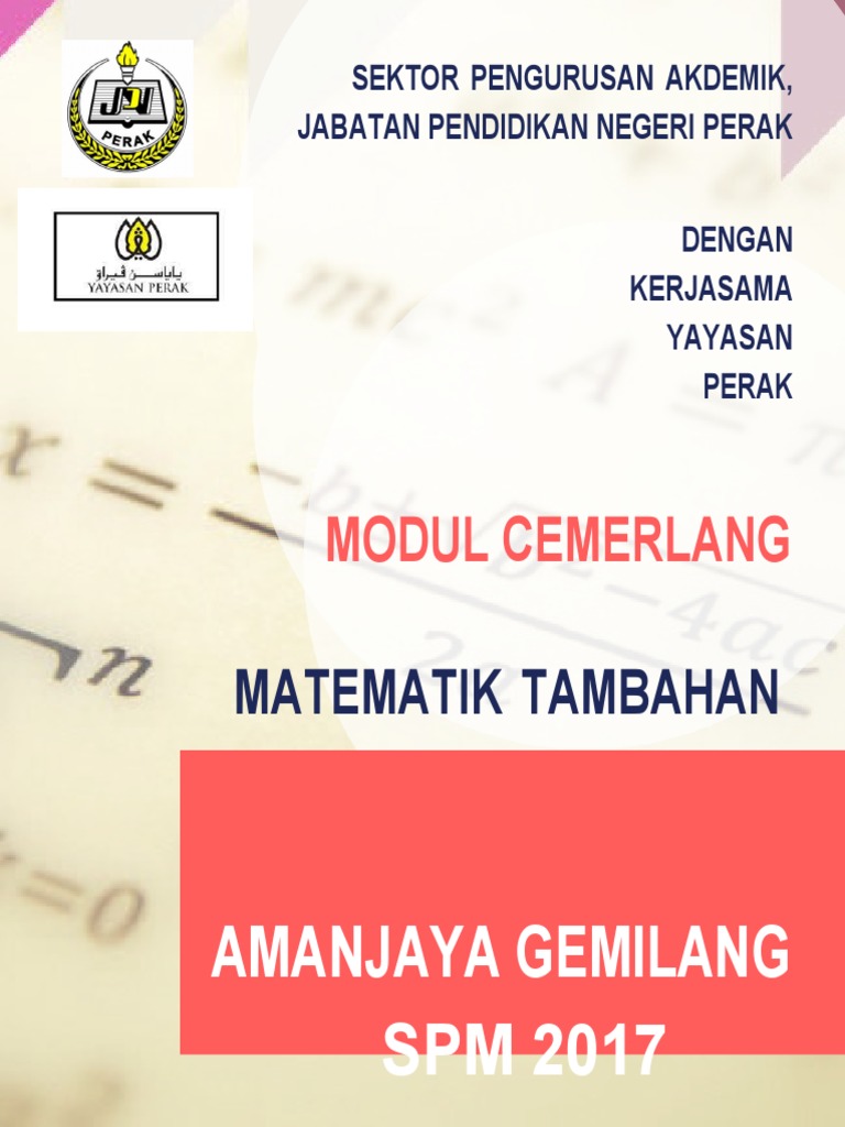 Modul Cemerlang Matematik Tambahan | PDF